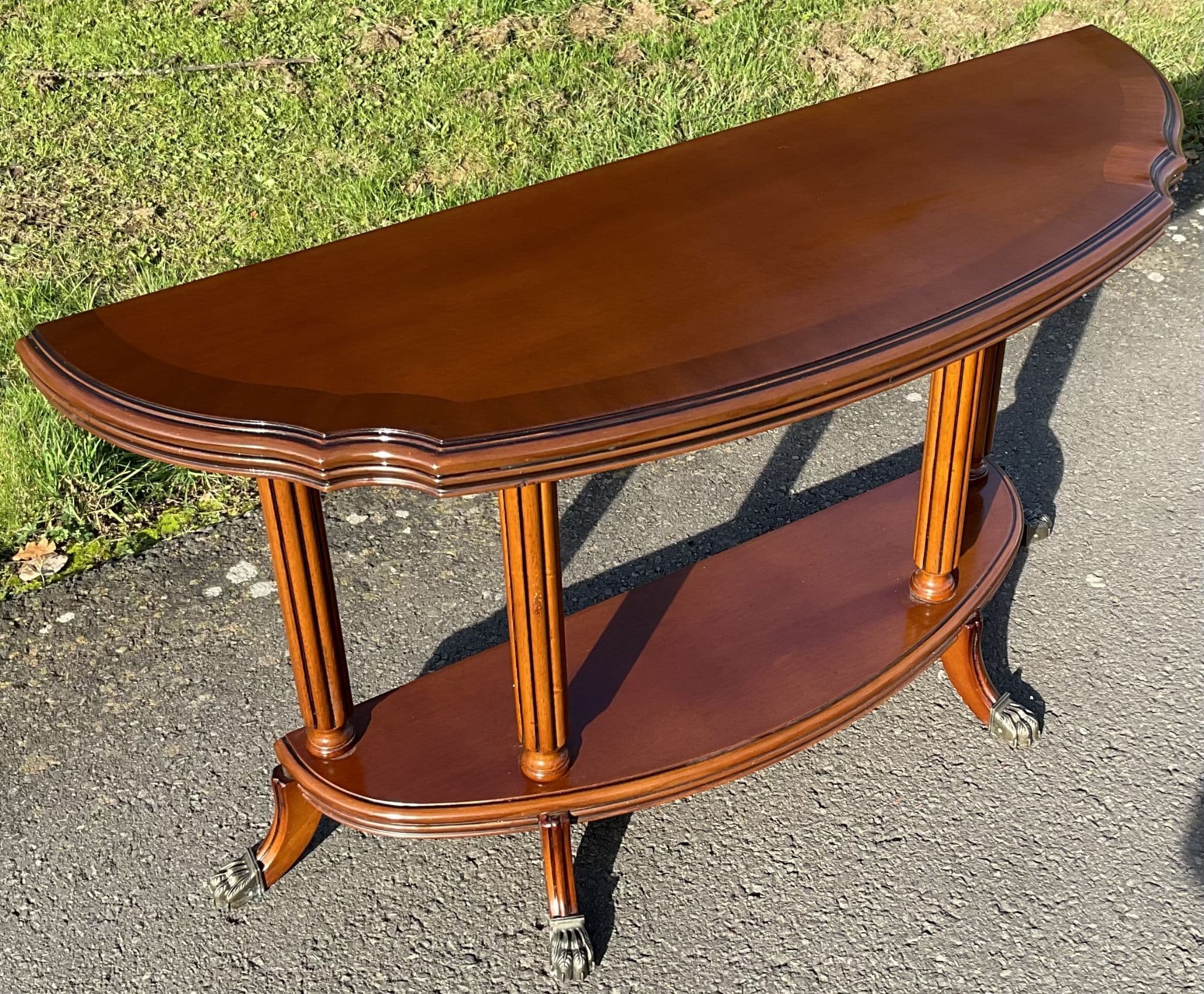 Regency Style Mahogany Console Hall Table