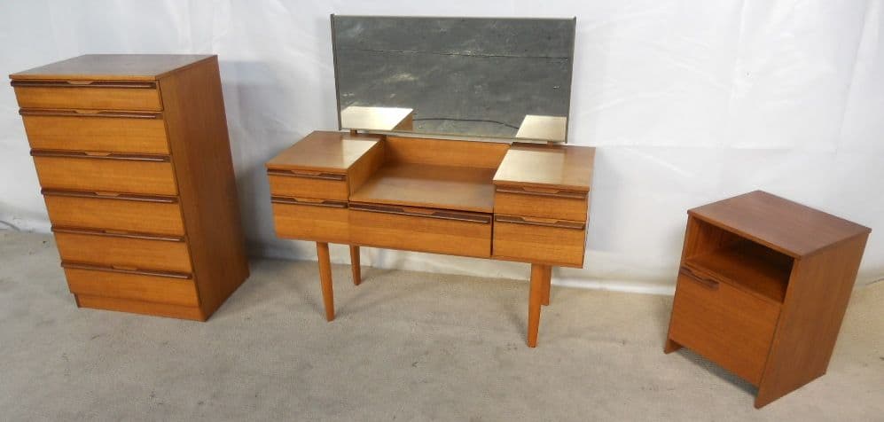 Retro Teak 1960 s Bedroom Set by Avalon