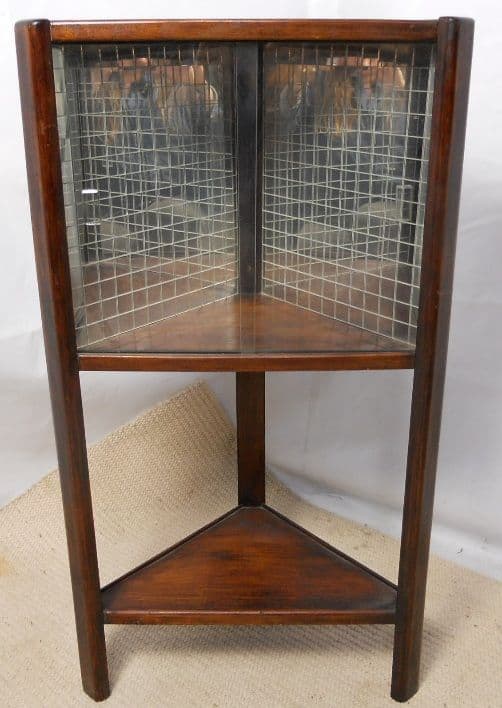 Retro Teak Low Level Corner Display Cabinet