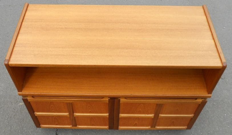 Retro Teak Side Cabinet Cupboard by Nathan