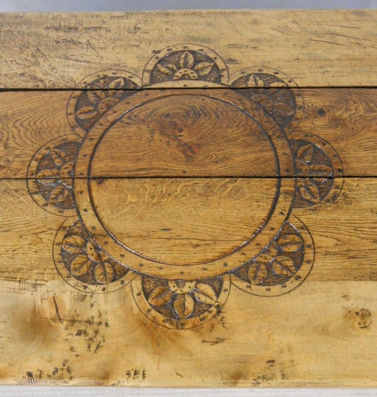 Rustic Light Oak Refectory Dining Table - SOLD