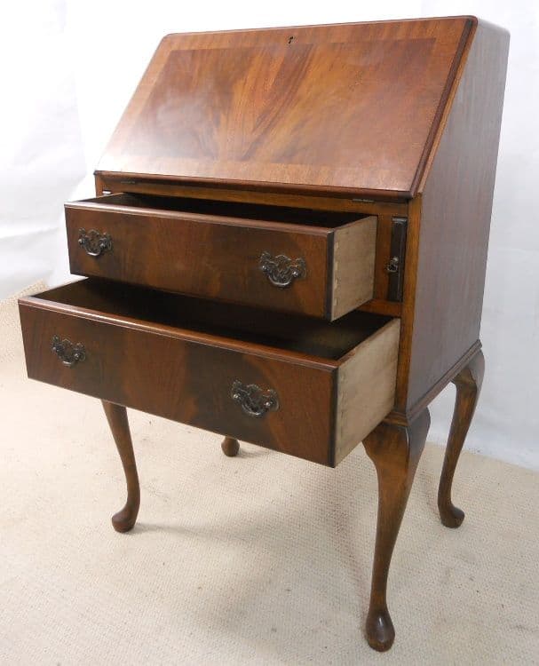 Small Ladies Mahogany Writing Bureau Desk - SOLD