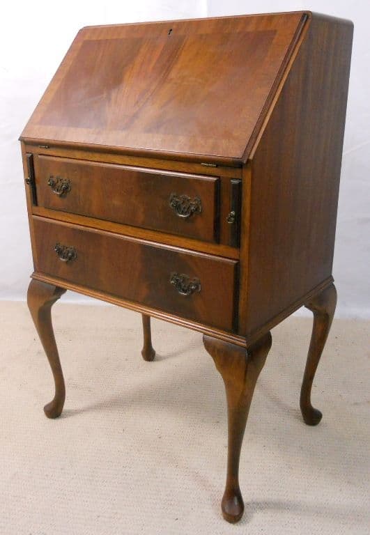 Small Ladies Mahogany Writing Bureau Desk - SOLD