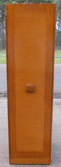 SOLD Slim Single Teak 1960 s Hall Wardrobe
