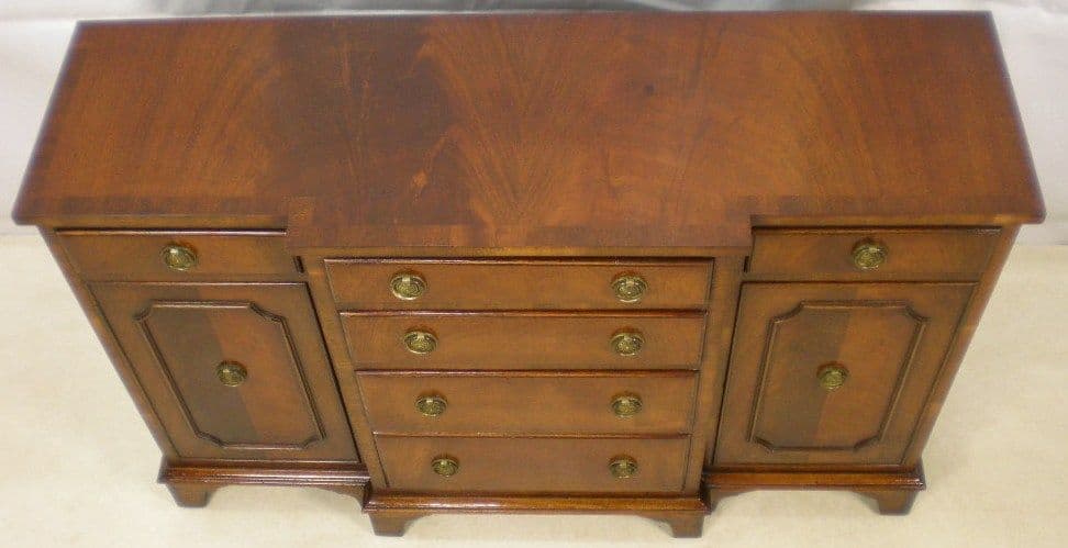 SOLD - Small Georgian Style Mahogany Sideboard by Bevan Funnell Reprodux