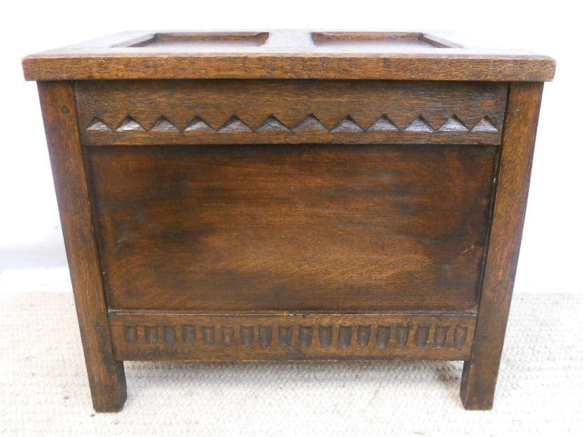SOLD Small Panel Top Slipper Box for Storage