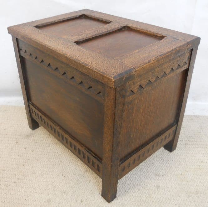 SOLD Small Panel Top Slipper Box for Storage