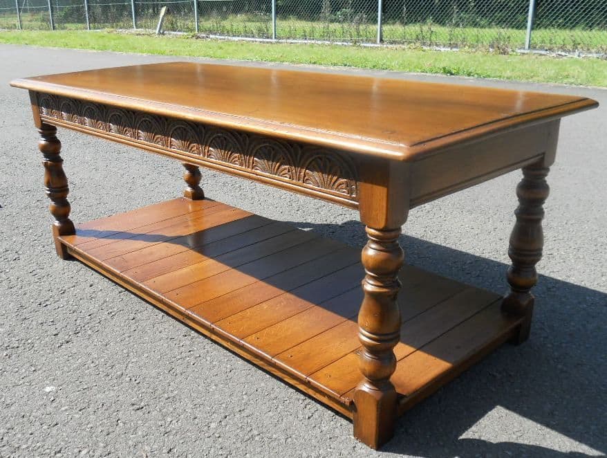 Sturdy Oak Coffee Table