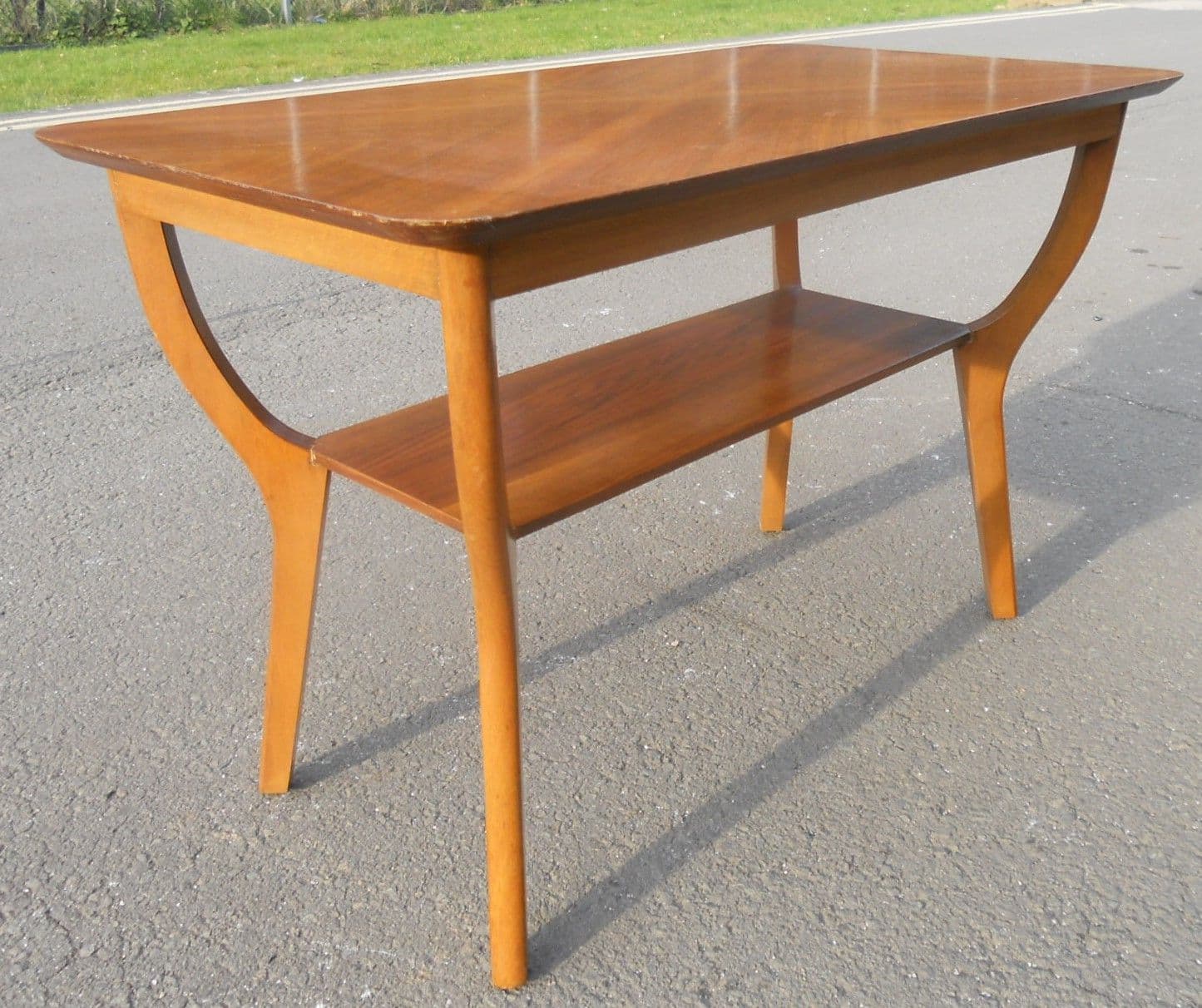 Teak Retro Two Tier Coffee Table