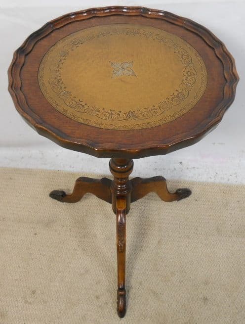 Walnut Tripod Wine Table by Reprodux