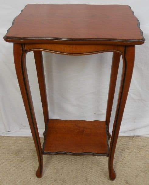 Walnut Two Tier Table Stand