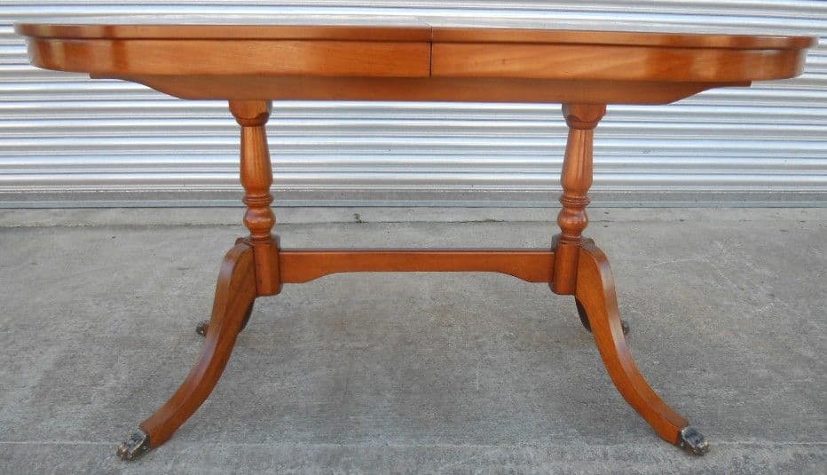 Yew Extending Dining Table by Strongbow - SOLD