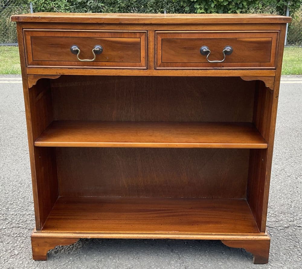 Yew Open Standing Bookcase