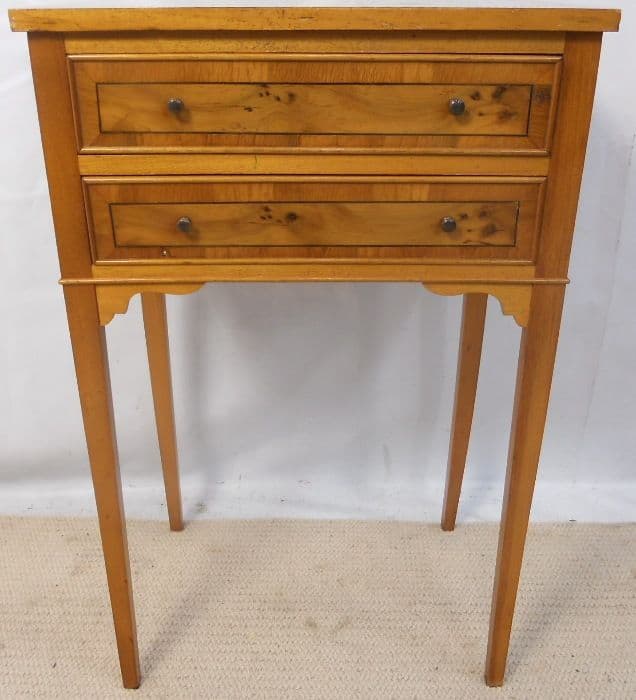 Yew Side Table in the Antique Georgian Style - SOLD