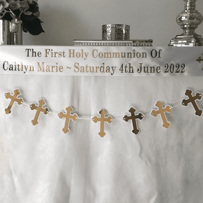 First Communion Table Decorations