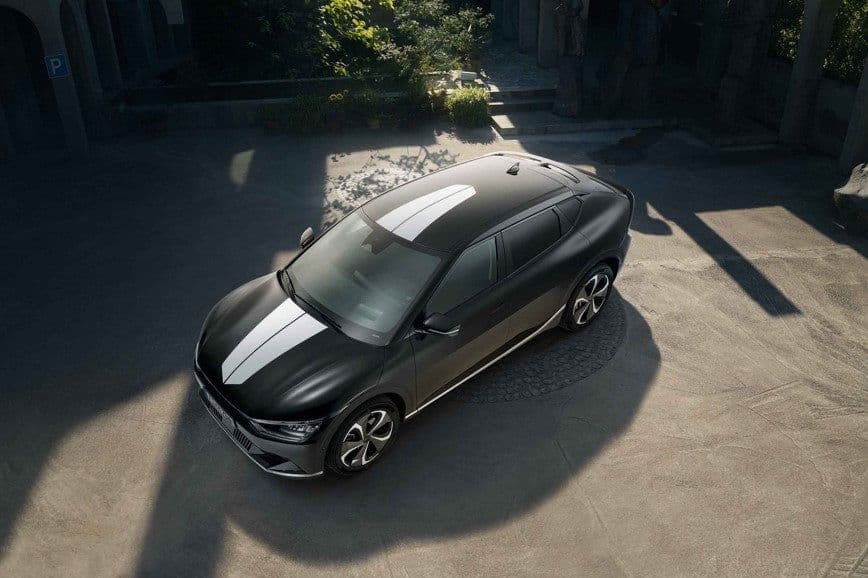 Kia EV6 Decals Racing Stripes Black