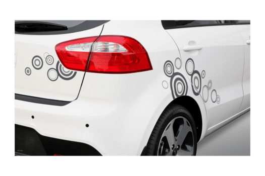 Kia Rio 2015-2016 Body decals grey bubbles