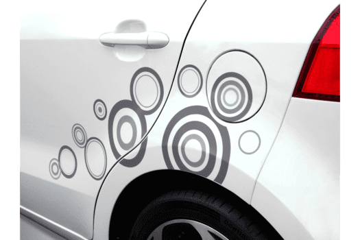 Kia Rio 2015-2016 Body decals grey bubbles