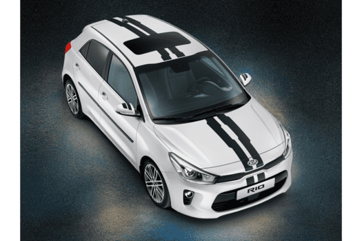 Kia Rio 2017-2020 Sporty Mirror Decals Black