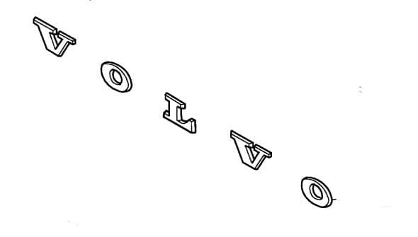 Tailgate Emblem "VOLVO" XC90 09 Onwards