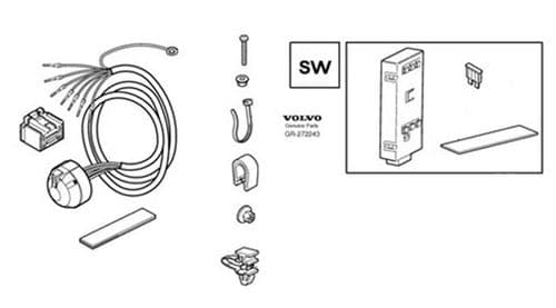 Volvo 13 Pin Towbar Wiring & Trailer Module-C30