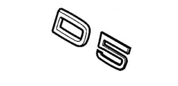 Volvo D5 tailgate/boot emblem