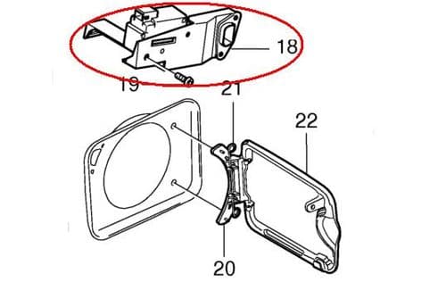 Volvo Fuel filler cap motor/lock
