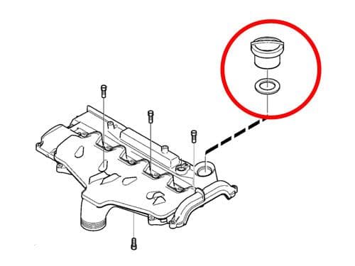 Volvo Oil Filler Cap XC90 D5 30677517