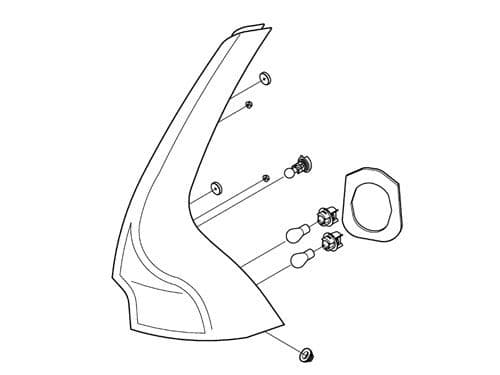 Volvo Rear Light Unit XC60 - Up to 2013
