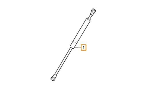 Volvo S40 Tailgate Gas Spring