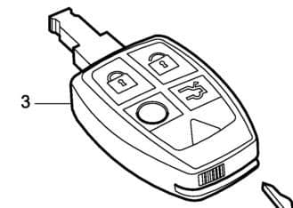 Volvo S40/V40/C30/C70 Remote Control Up To 2007