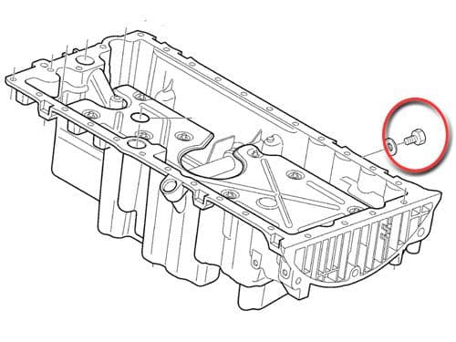 Volvo Sump Plug - S40 2005 Engine Code B5244S4