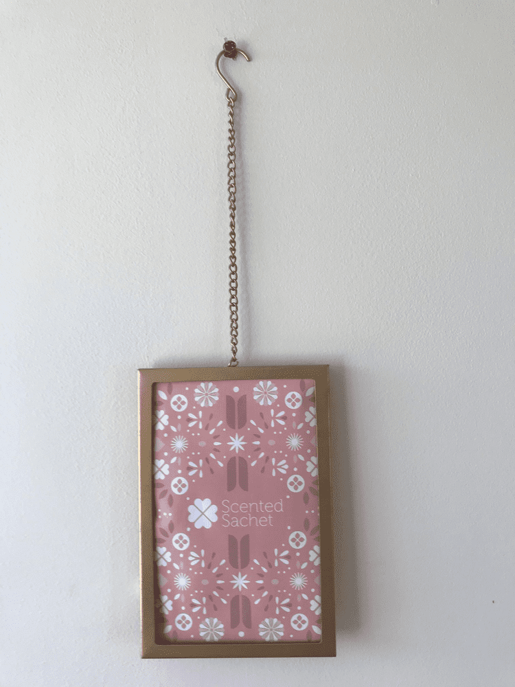 Gold Scented Sachet Hanging Frame Sachet Not Included