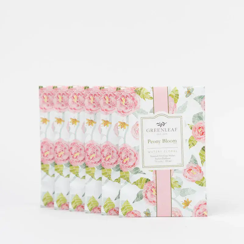 Pack of 6 Large Scented Sachet Peony Bloom