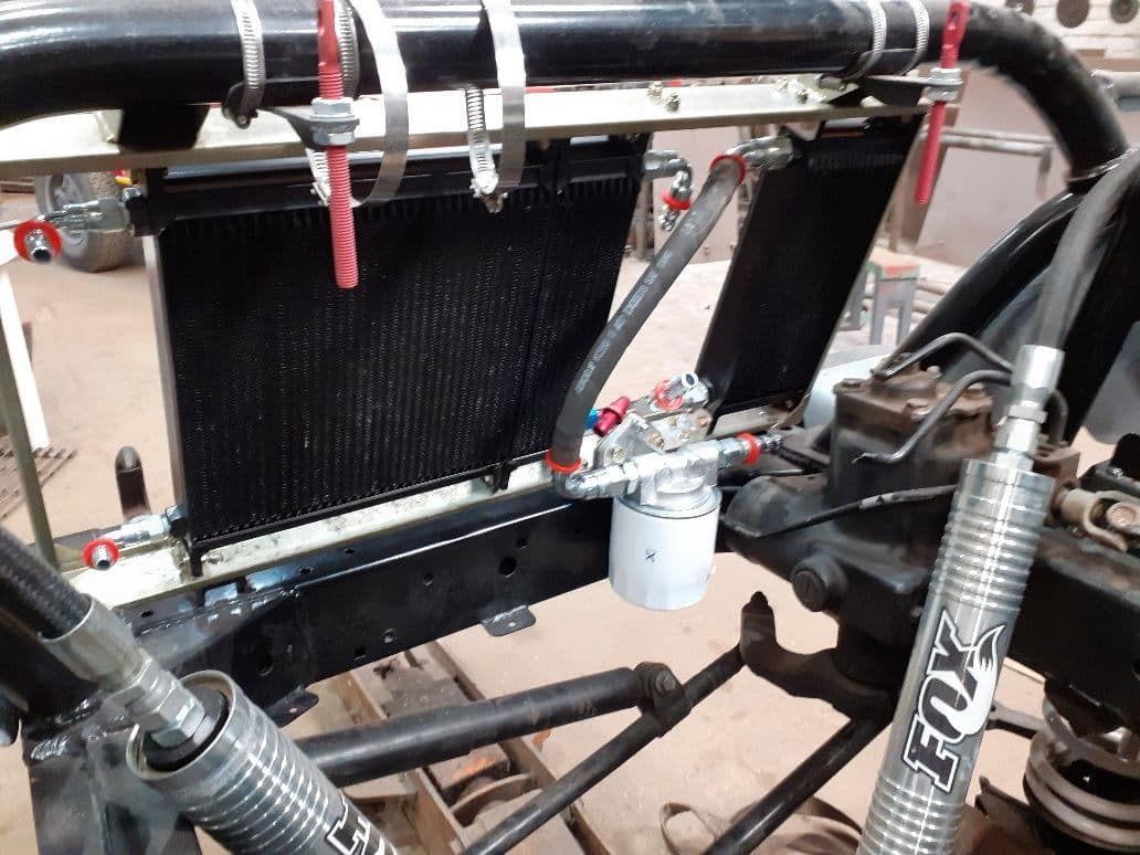 Oil Cooler/Filter Mounting Frame