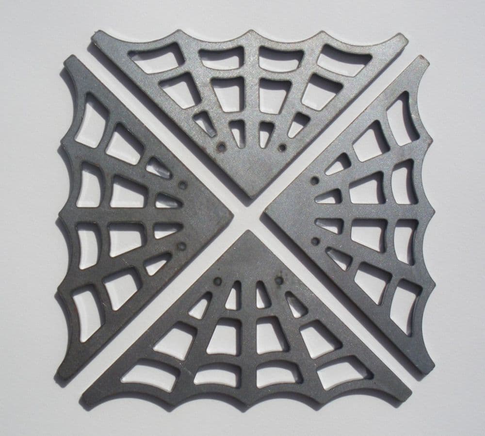 Pack of Four Spider Web Gussets 75mm X 75mm x 3mm 3071-3