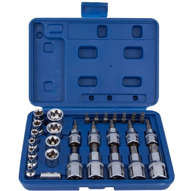 Blue Spot 29pc Star Socket and Bit Set - Torx Sockets | Tools & Leisure
