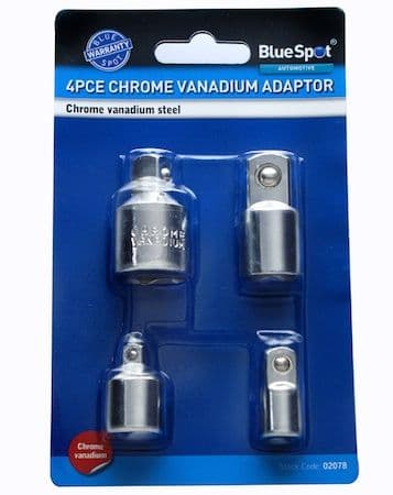 Blue Spot 4pc Drive Adaptor Set - Socket Adaptor | Tools & Leisure