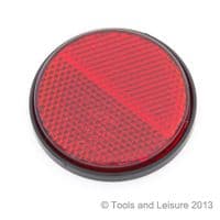 Round RED Self Adhesive Reflector | Tools & Leisure