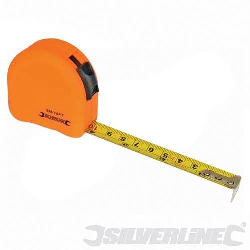 Silverline 8m Contour Tape Measure | Tools & Leisure