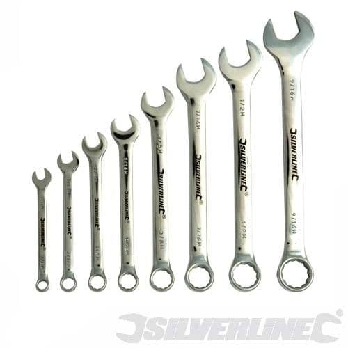 Silverline 8pc Whitworth Spanners | Whitworth Spanners | 633967