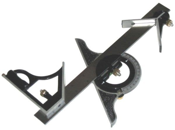 Toolzone 12" Combination Protractor Square Set | Tools & Leisure