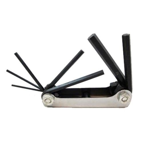 Toolzone 7pc Metric Folding Hex Keys - Allen Keys | Tools & Leisure