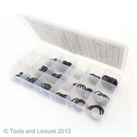 Toolzone Tools 225pc Rubber O Ring Assortment Set | Tools & Leisure