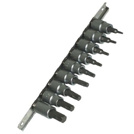 Toolzone 9pc Torx Star Bit Socket Set - Torx Sockets | Tools & Leisure