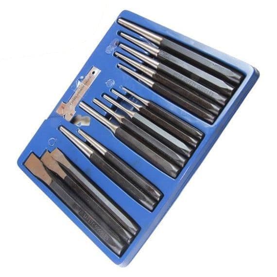 US Pro by Bergen Tools 16pc Punch and Chisel Set, Metal Punch | Tools ...