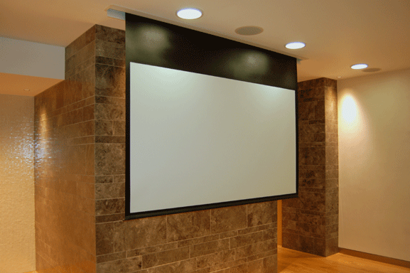 Grandview 7ft In Ceiling with Trapdoor Projector Screen 16 9