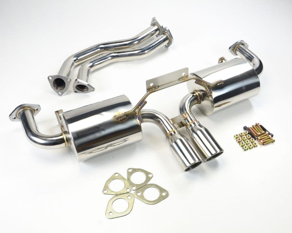 Porsche Boxster Cayman S 987 Stainless Steel Performance Dual Exhaust ...