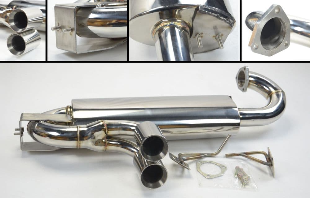 Stainless Steel Exhaust Backbox For Vauxhall VX 220 VX220 MK1 Back Box ...