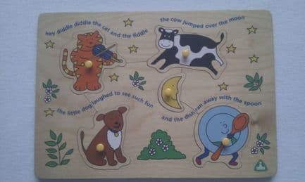 Adorable My 1st Early Learning Centre Nursery Rhyme Peg Chunky Puzzle